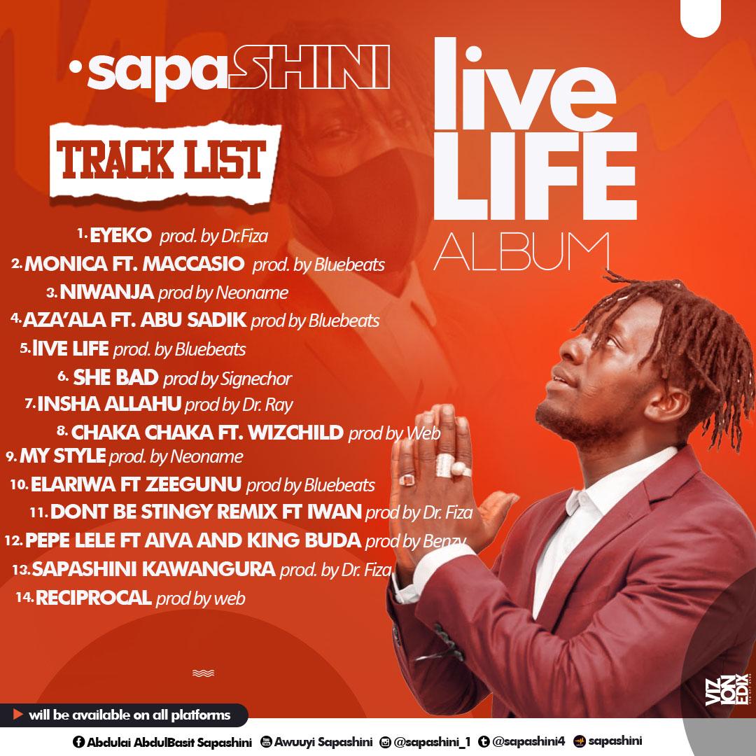Sapashini Set To Hold A Historic Concert For His Album "Live Life ...