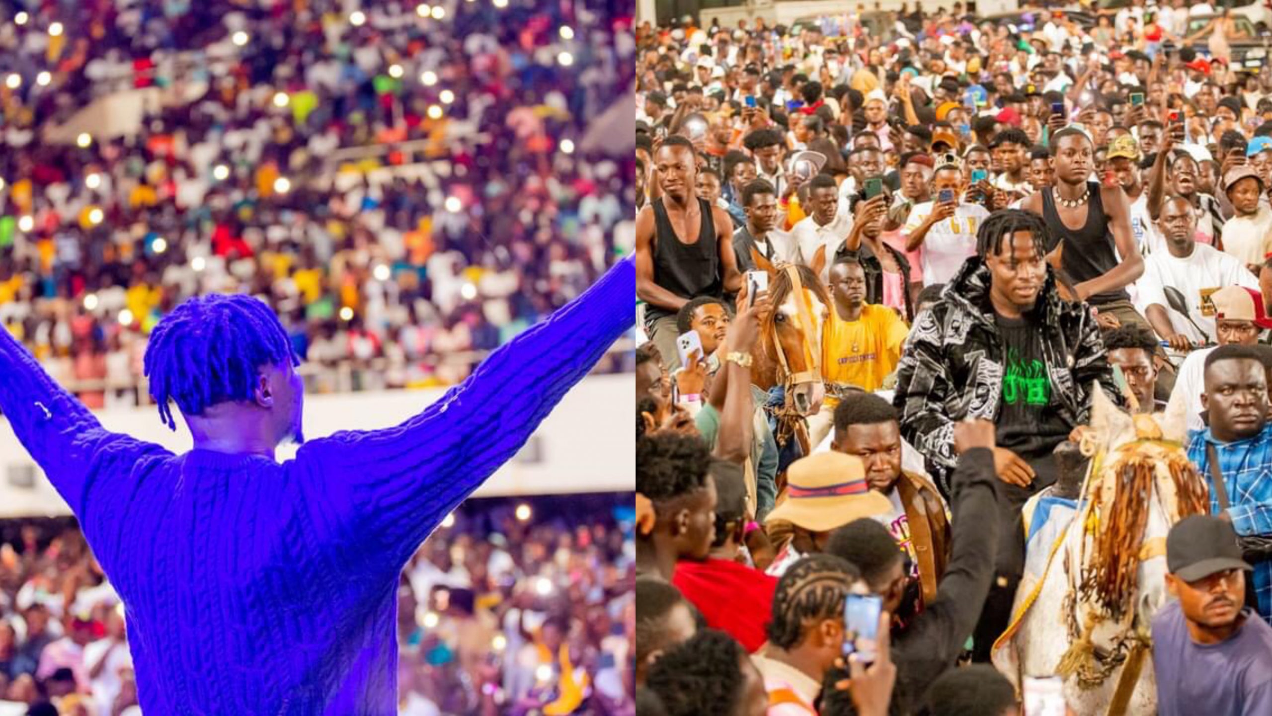 Photos: Fancy Gadam fills 20,000 capacity Tamale sports Stadium Again ...