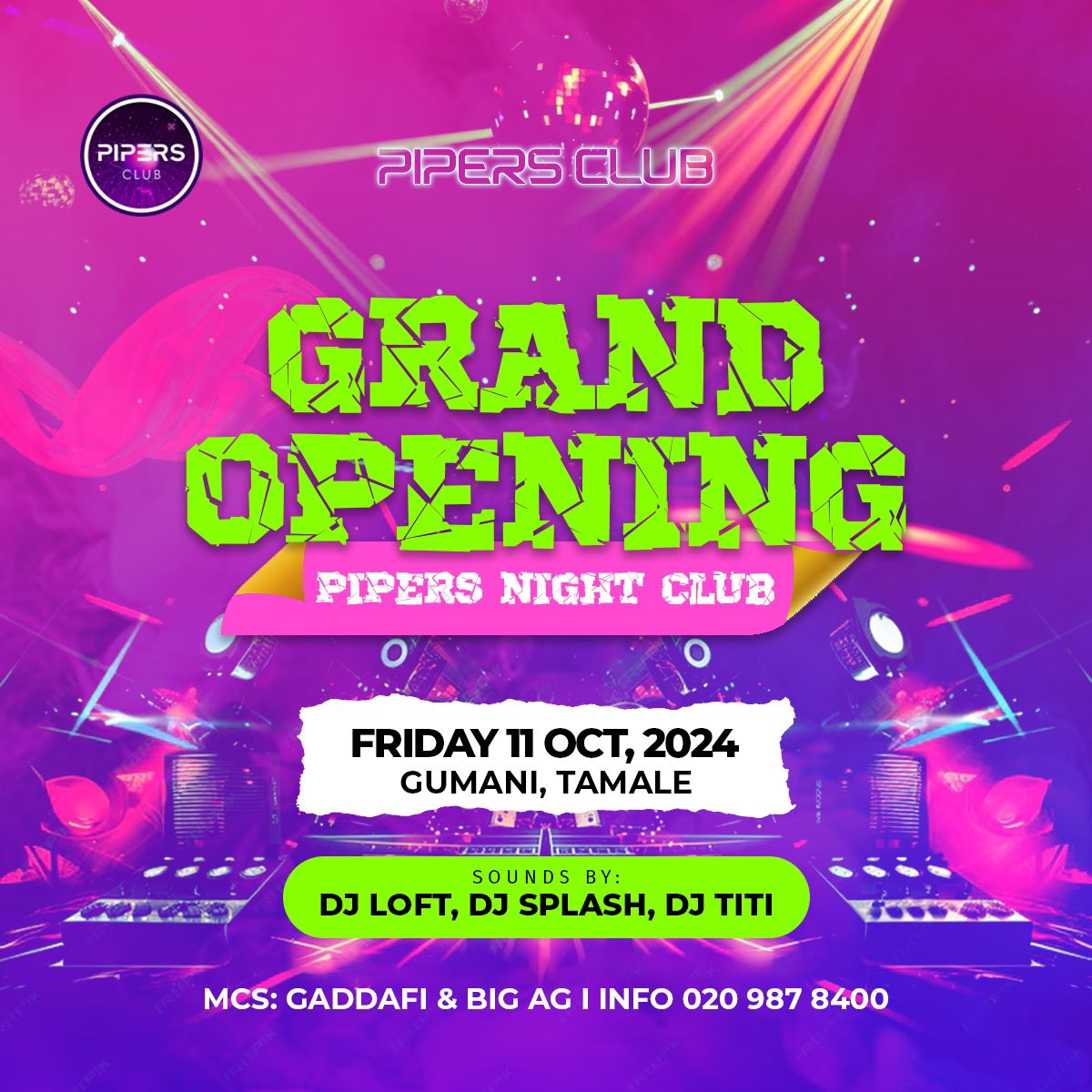 The Grand Opening of Pipers Night Club: Transforming Tamale's Nightlife ...