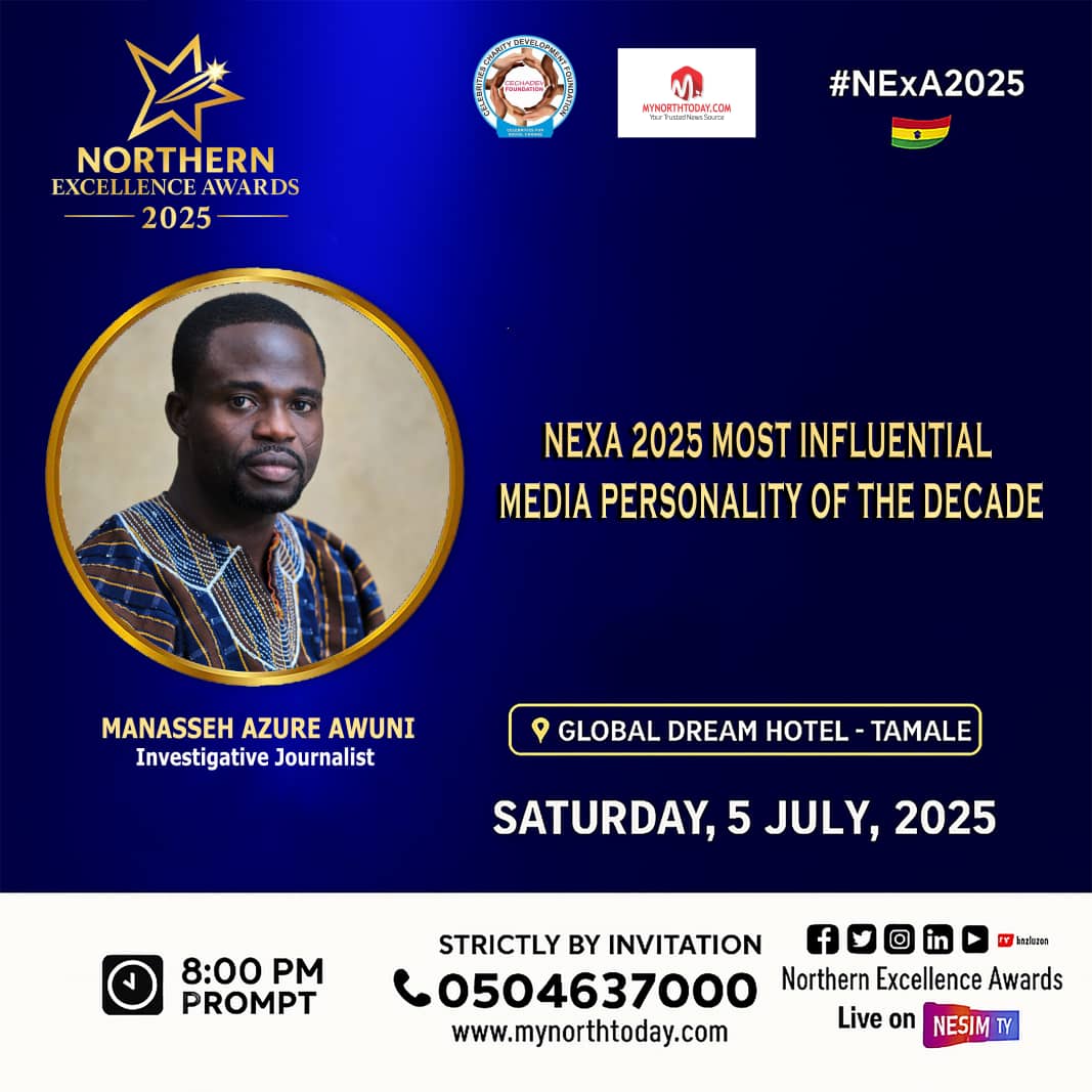Manasseh Azure Awuni, is set to be honoured with the “Most Influential ...