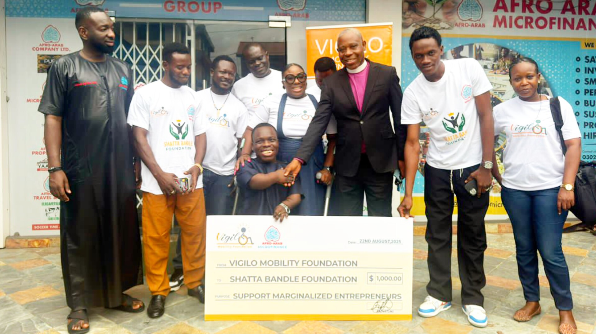 Shatta Bandle Foundation Receives $1,000 Donation from Vigilo Mobility ...