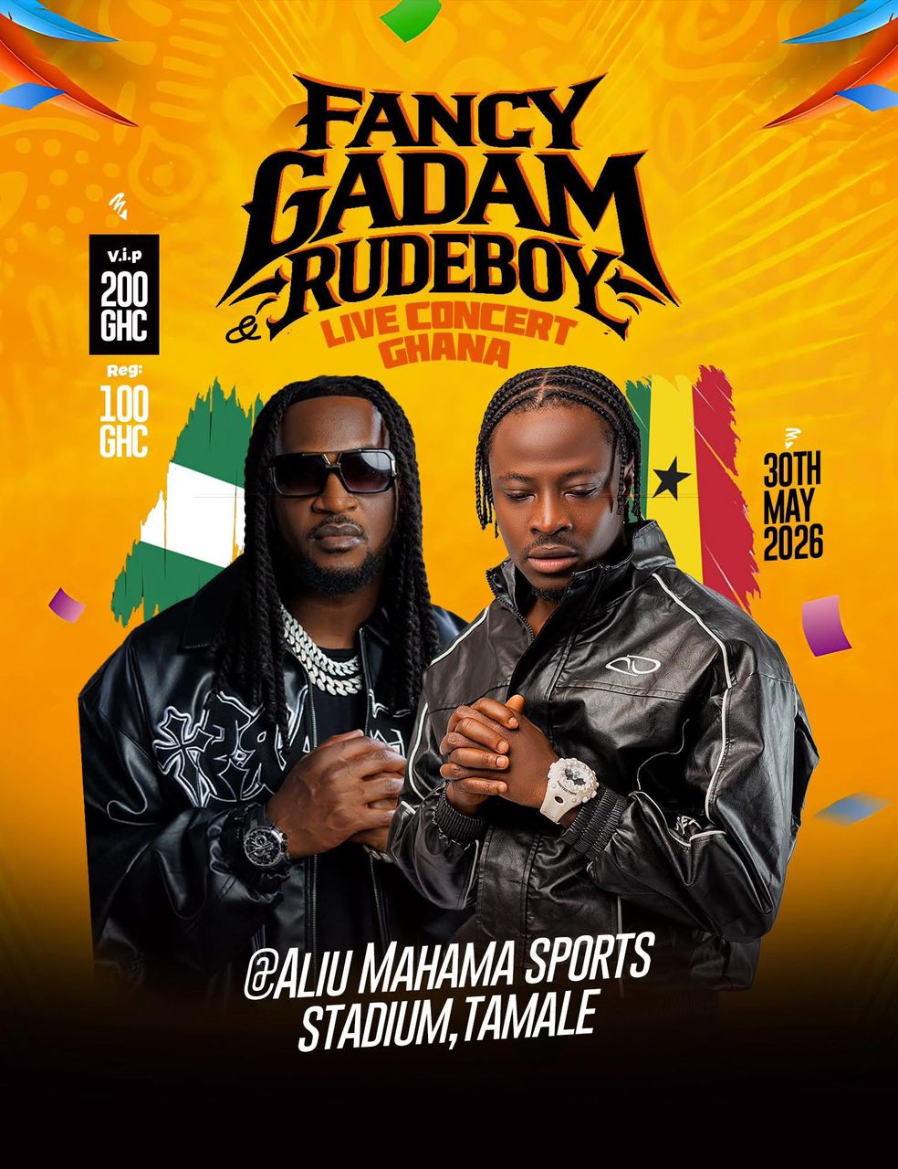 Fancy Gadam Unveils Rudeboy as Headline Guest for Historic Tamale ...